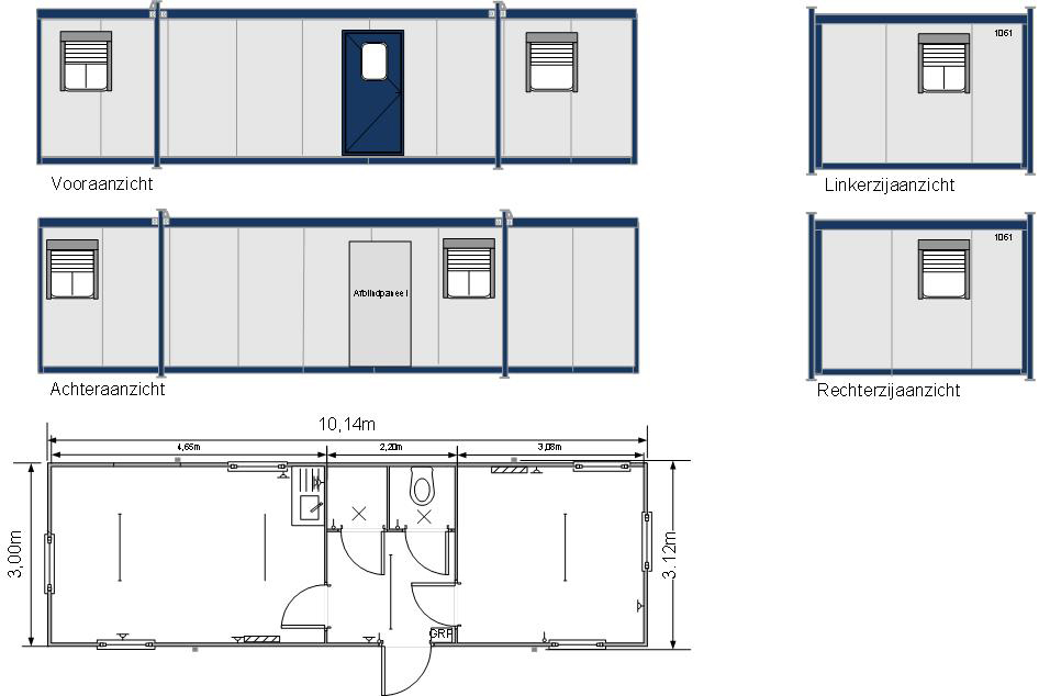 Portakabin PK341 10.14x3.00m - Primakabin